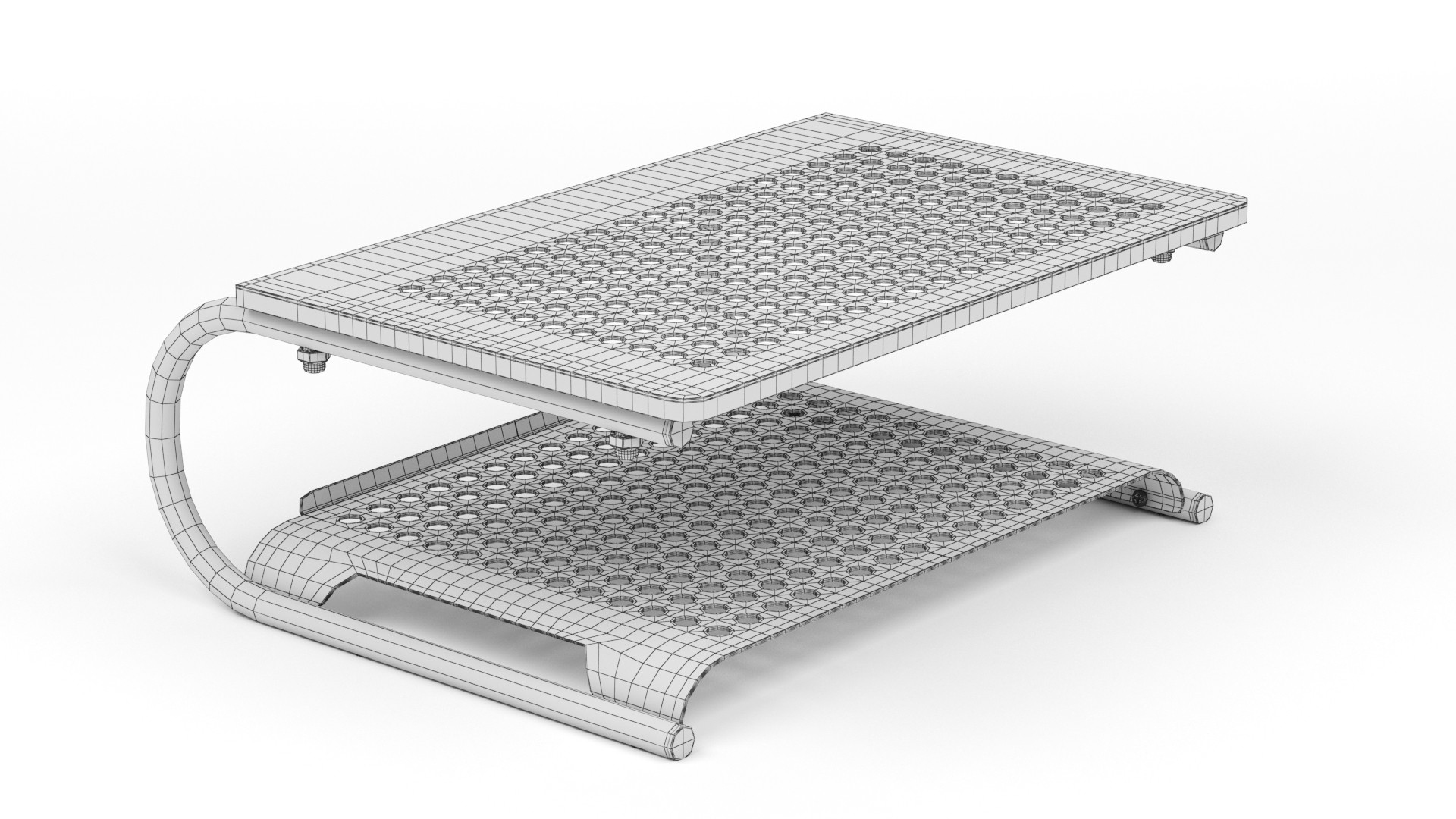 3D Model Rife Monitor Stand - TurboSquid 1937609