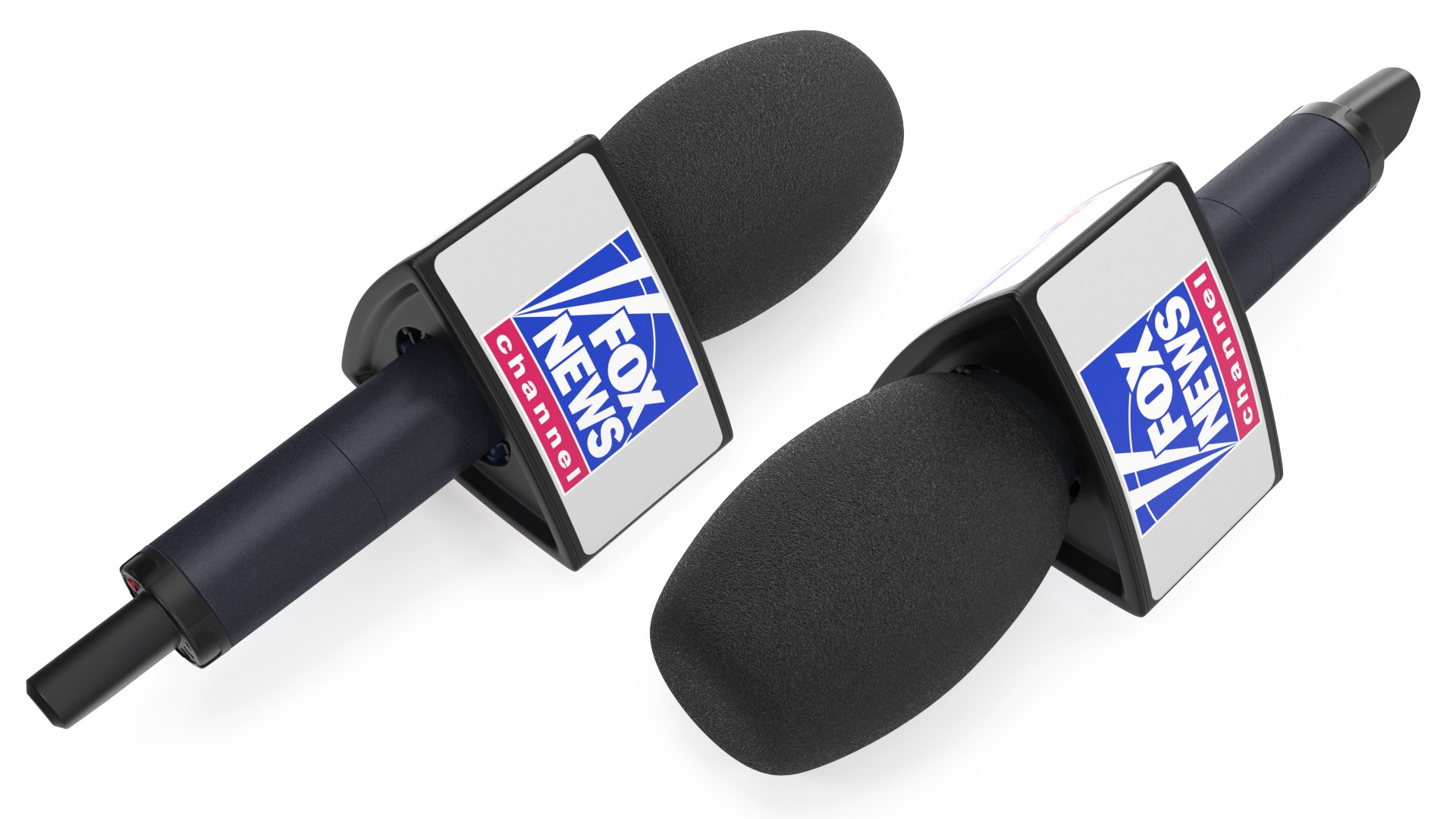 3D Fox News Wireless Mic Triangular - TurboSquid 2169104