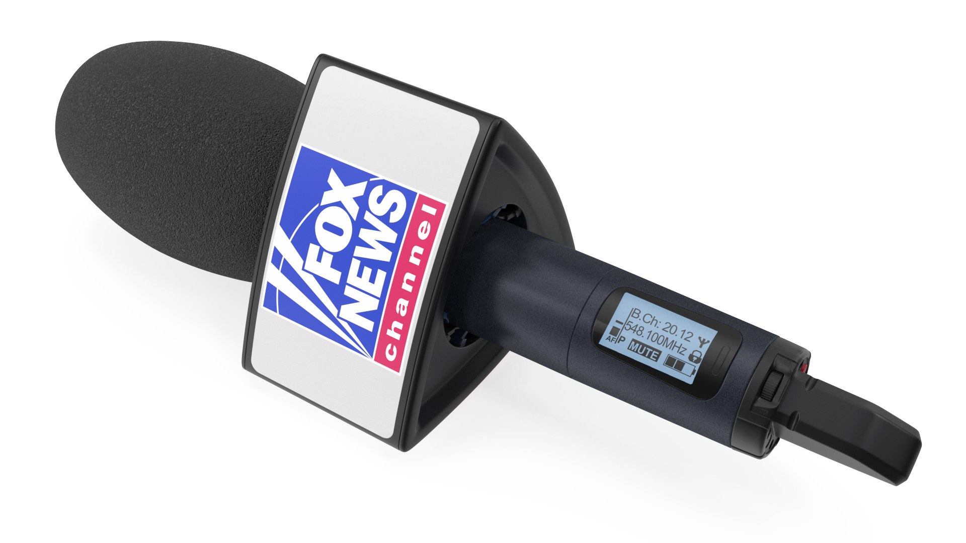 3D Fox News Wireless Mic Triangular - TurboSquid 2169104