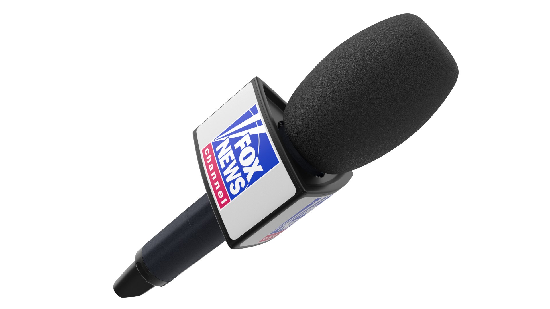 3D Fox News Wireless Mic Triangular - TurboSquid 2169104