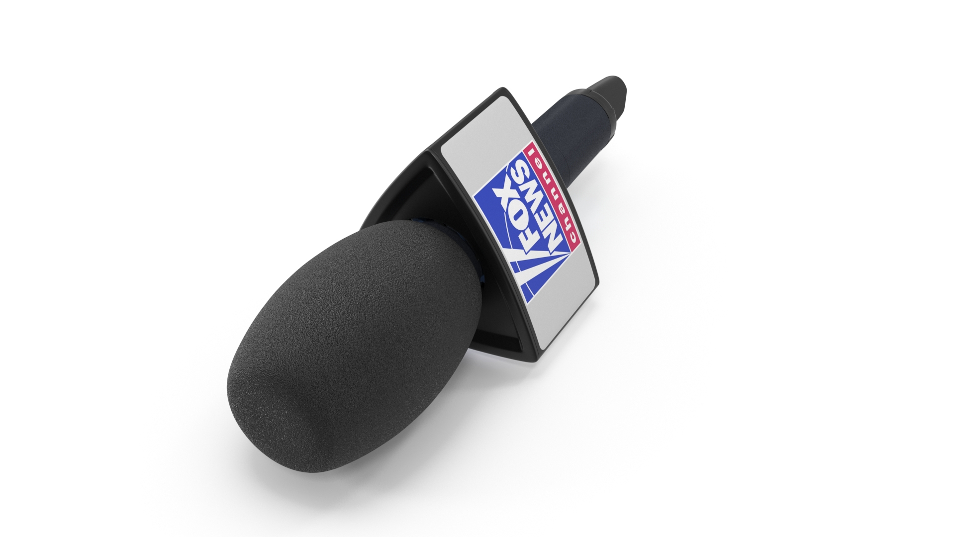3D Fox News Wireless Mic Triangular - TurboSquid 2169104