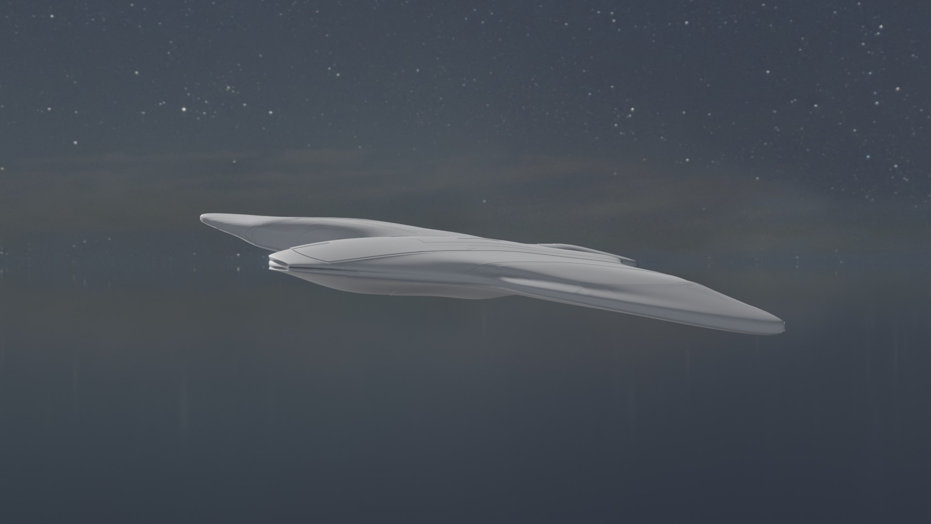 Asymmetric Spaceship Model - TurboSquid 2242581