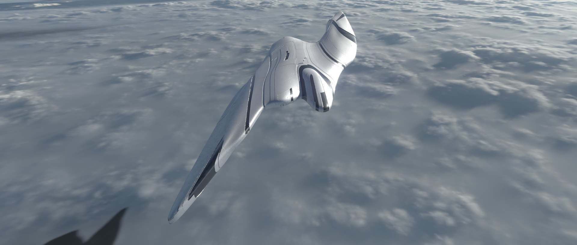 Asymmetric Spaceship Model - TurboSquid 2242581