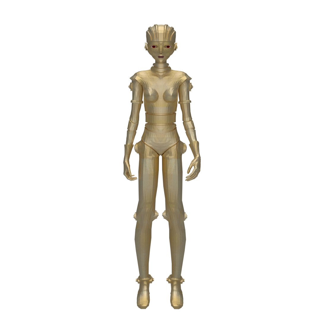 3D Model Female Robot Chell - TurboSquid 1870550