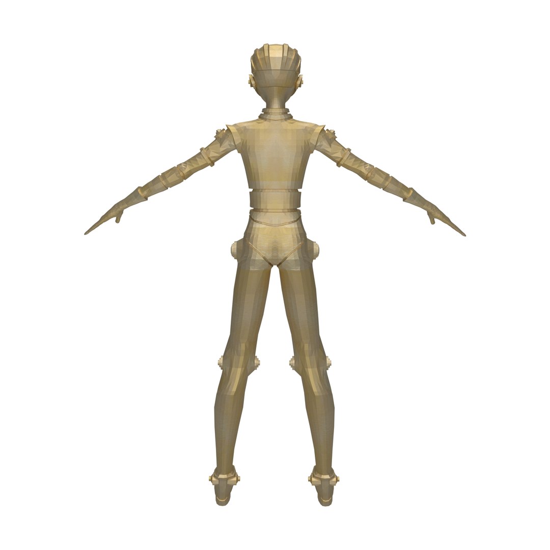 3D Model Female Robot Chell - TurboSquid 1870550