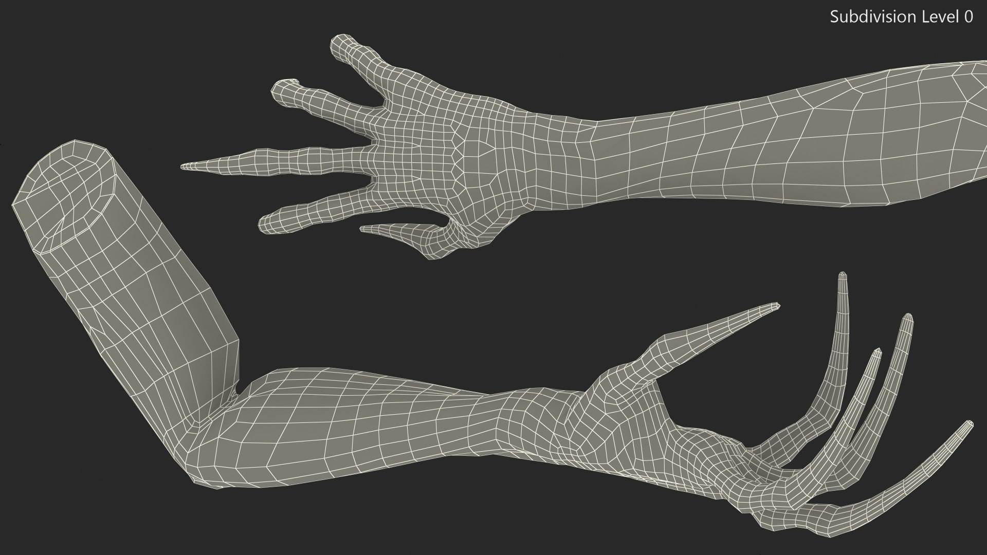 3D model scary creature arm - TurboSquid 1703090