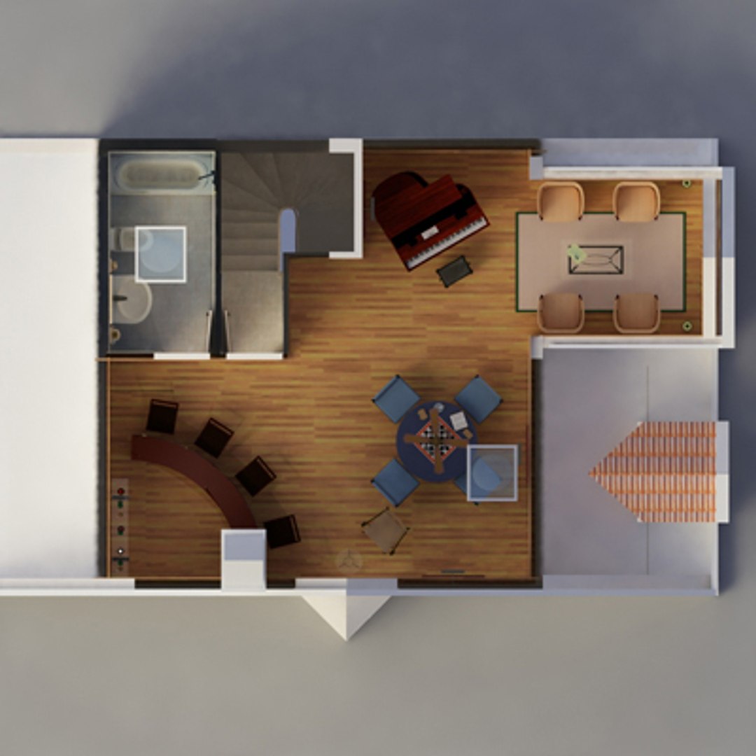 Interior House 3d Model