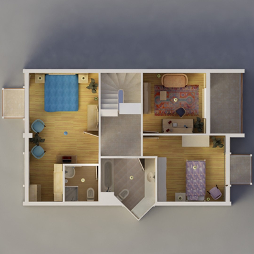 Interior House 3d Model