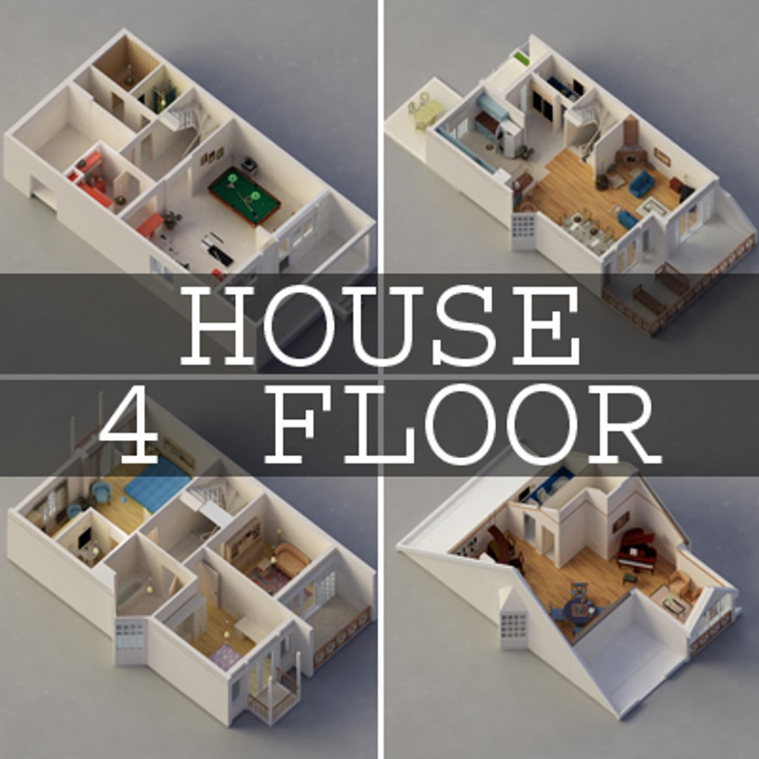 Interior House 3d Model