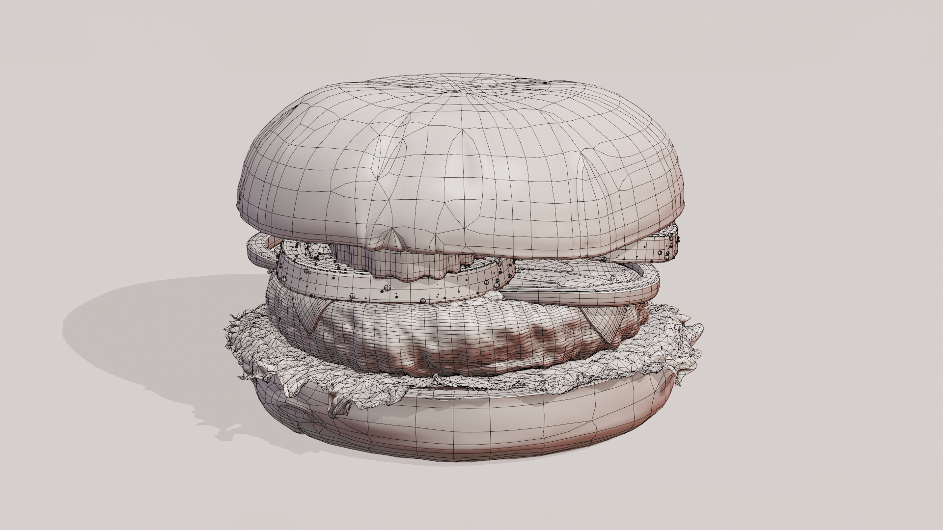 3D Model Realistic Food Burger - TurboSquid 1617770