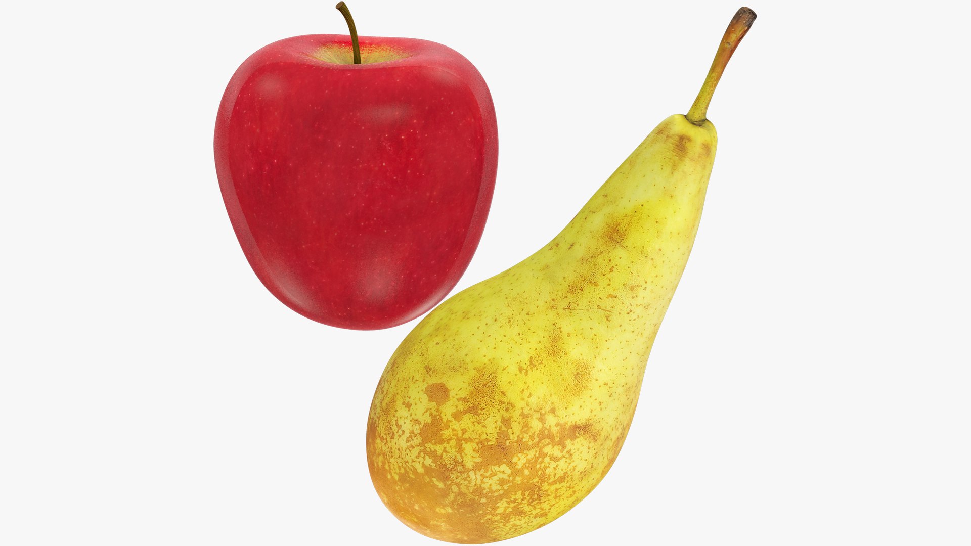 3D Apple And Pear Collection V4 - TurboSquid 2245744