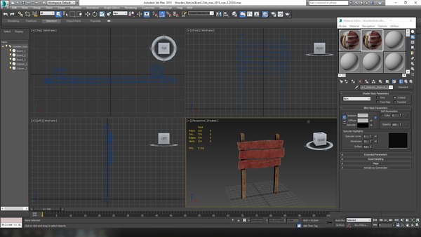 Wooden Notice Board model - TurboSquid 1878222