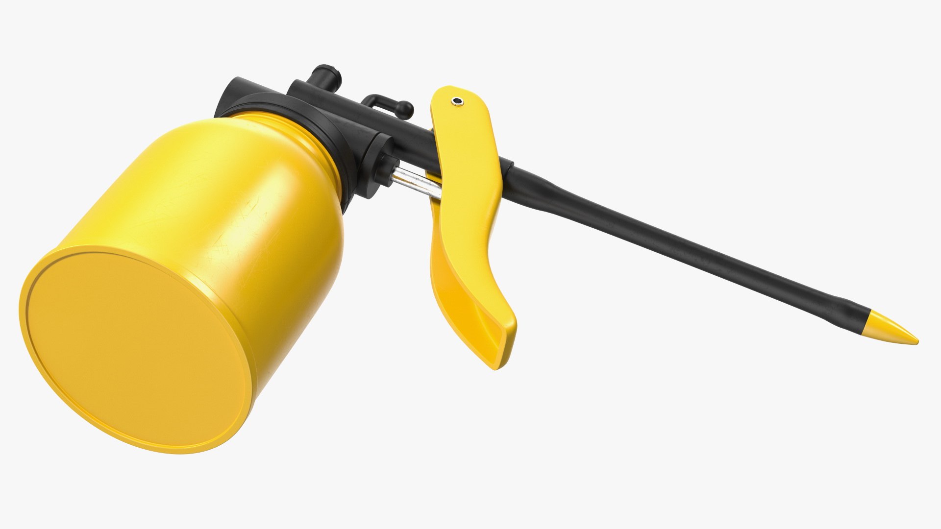 3D Manual Oil Gun With Rigid Spout Thumb Pump model - TurboSquid 2180403