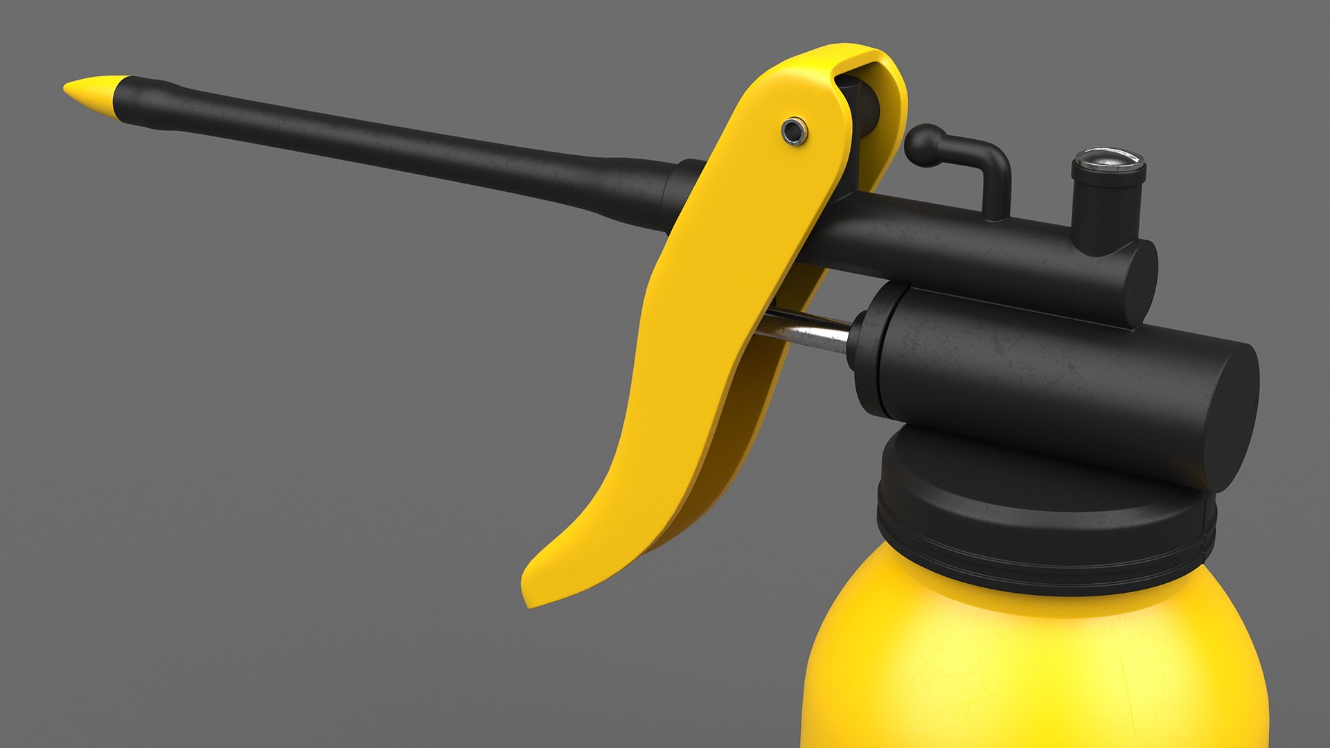 3D Manual Oil Gun With Rigid Spout Thumb Pump model - TurboSquid 2180403