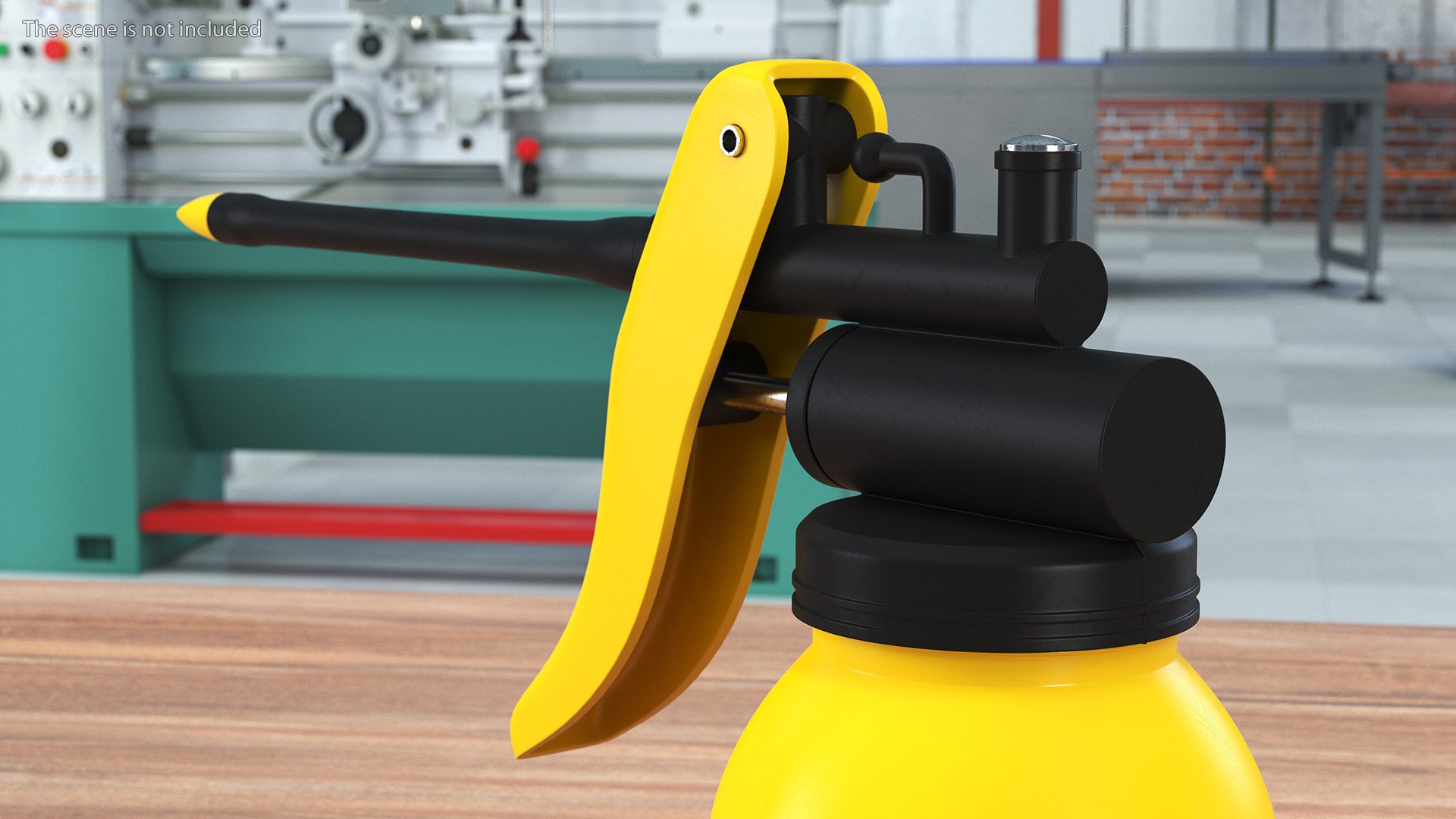 3D Manual Oil Gun With Rigid Spout Thumb Pump model - TurboSquid 2180403