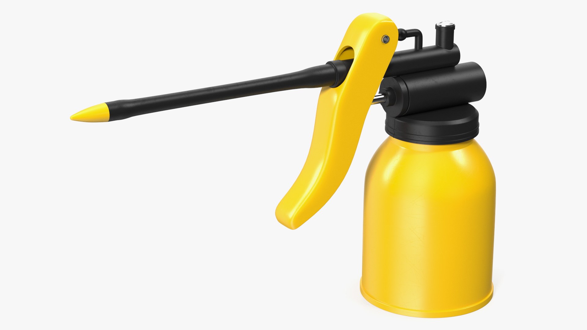 3D Manual Oil Gun With Rigid Spout Thumb Pump model - TurboSquid 2180403