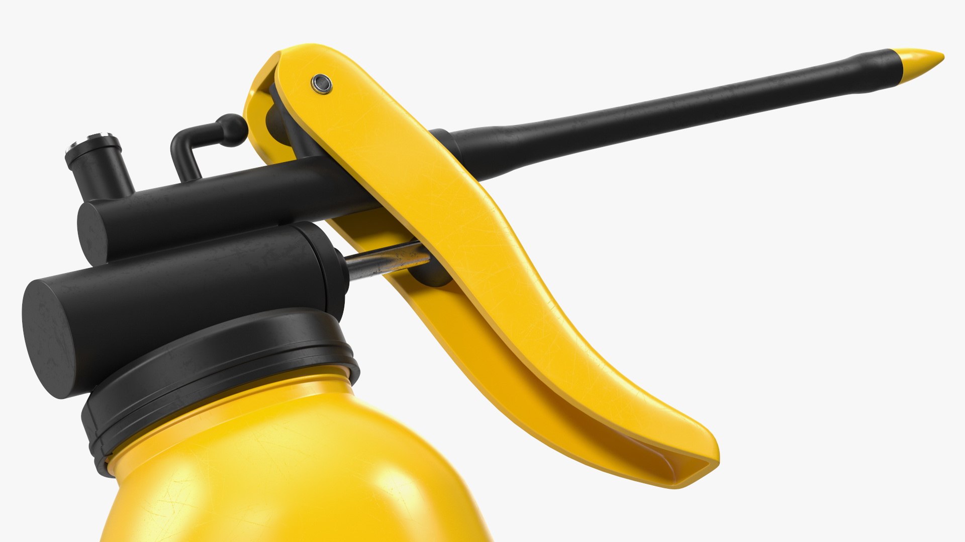 3D Manual Oil Gun With Rigid Spout Thumb Pump model - TurboSquid 2180403