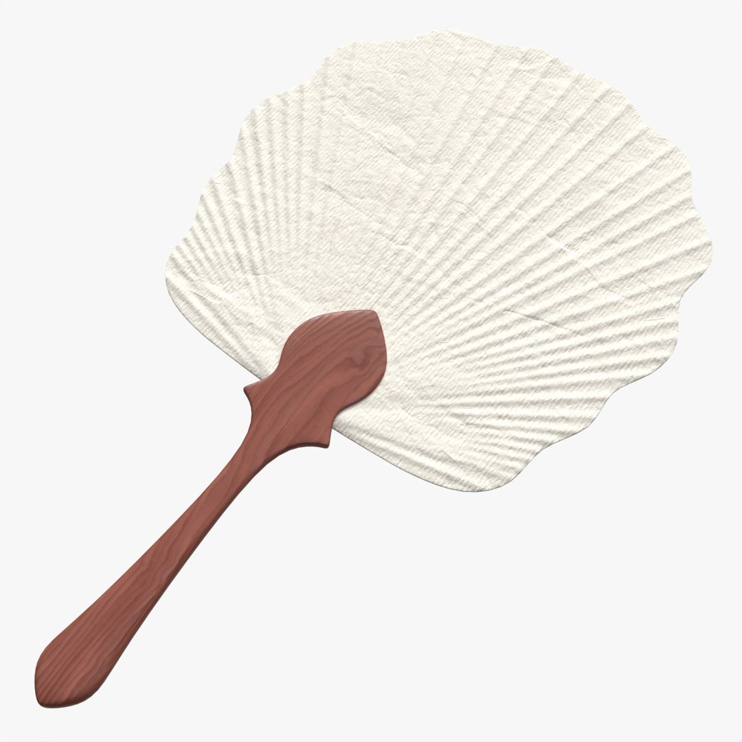 modelo 3d Abanico Japonés Uchiwa 03 gratis - TurboSquid 2134554
