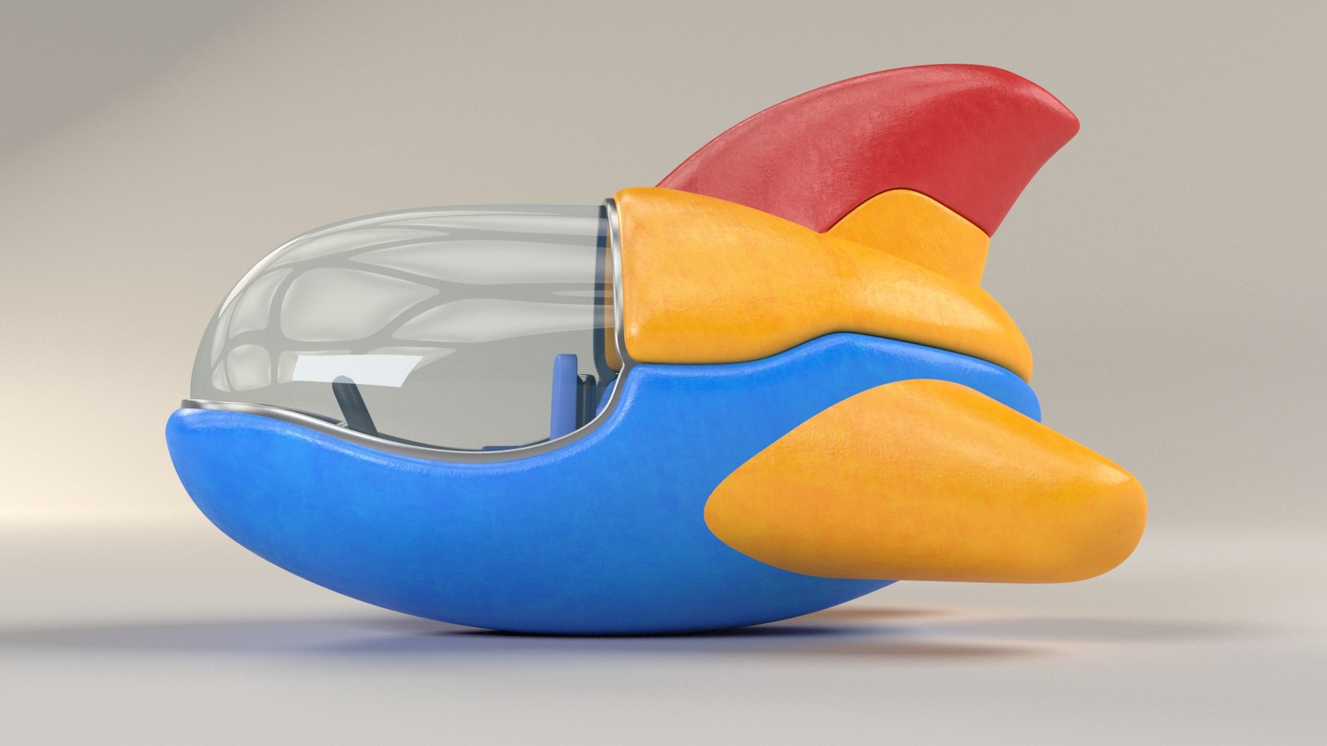 Cartoon Spaceship 3D Model Model - TurboSquid 1714449