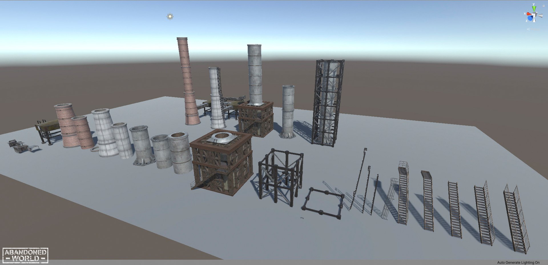 Modular Industrial Pipe For UE4 And Unity 3D Model - TurboSquid 1859256