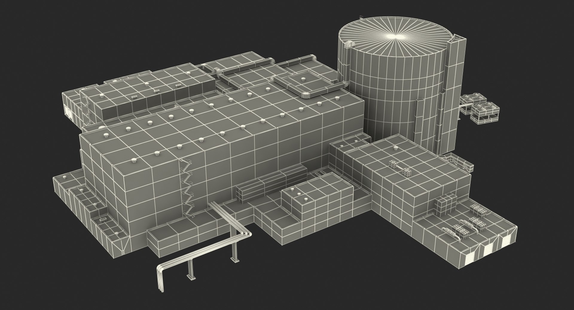 Nuclear power plant reactor 3D model - TurboSquid 1251957