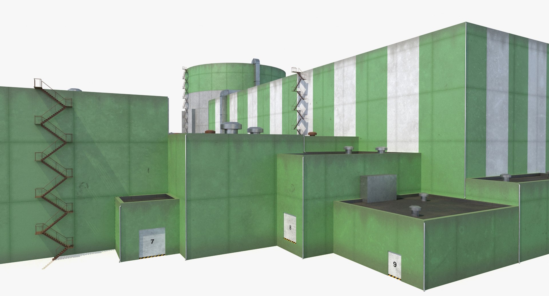 Nuclear Power Plant Reactor 3D Model - TurboSquid 1251957