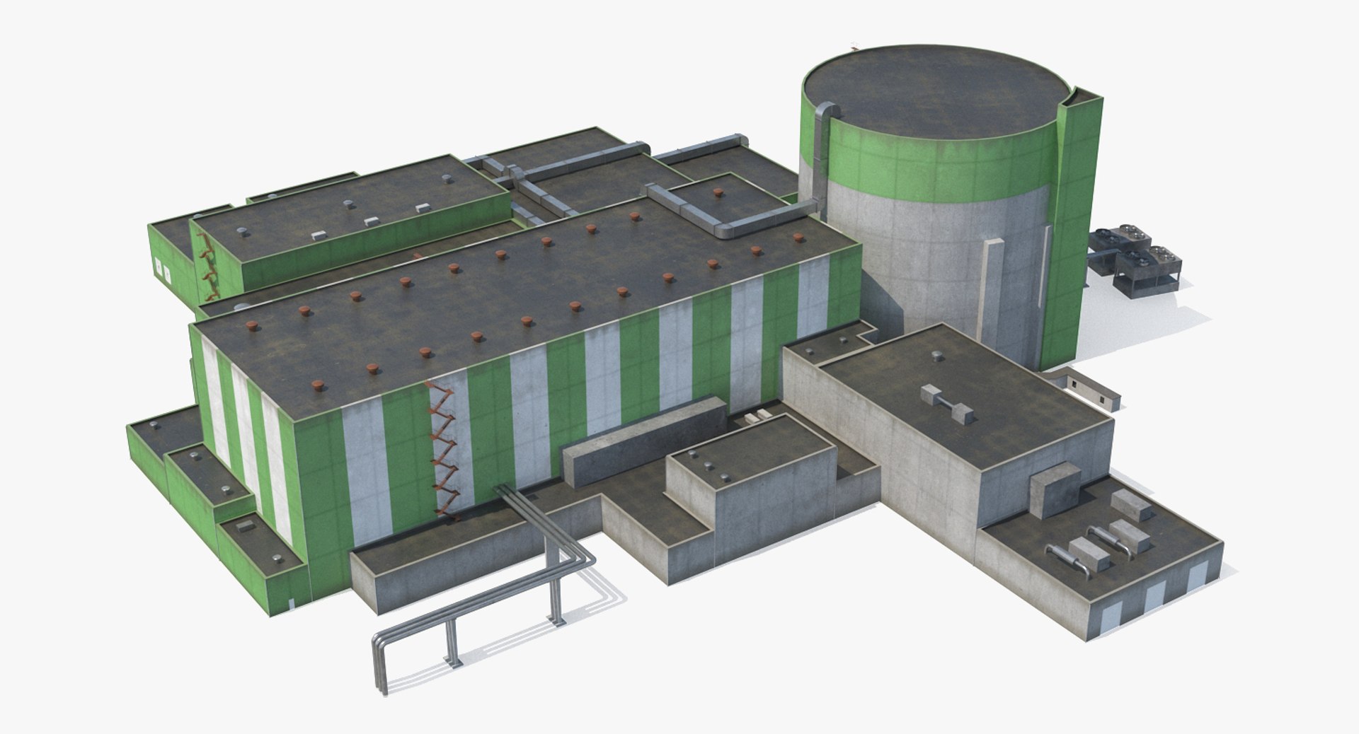 Nuclear Power Plant Reactor 3D Model - TurboSquid 1251957