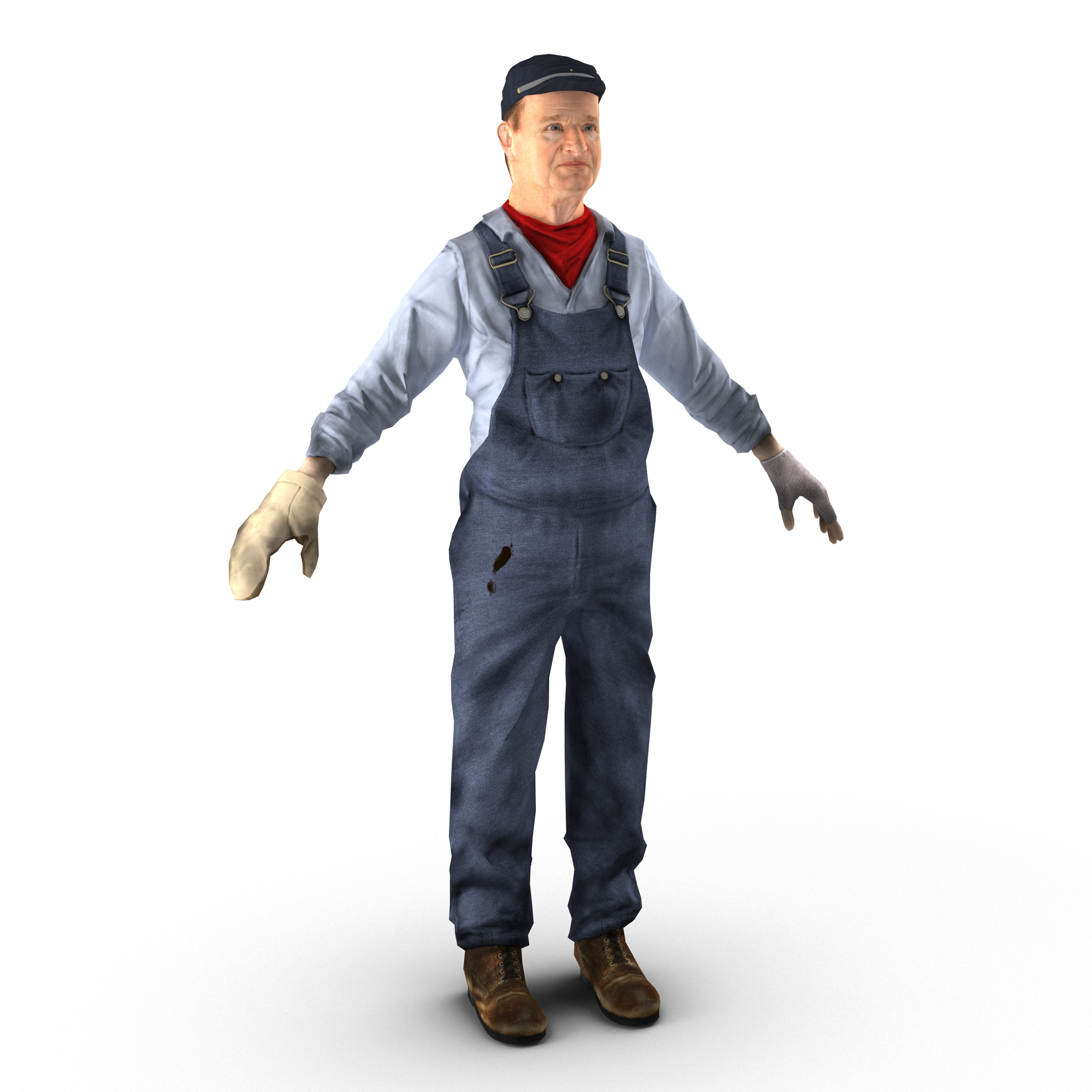 3d model locomotive engineer