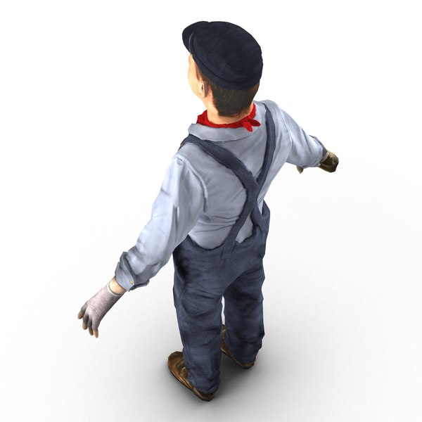 3d model locomotive engineer