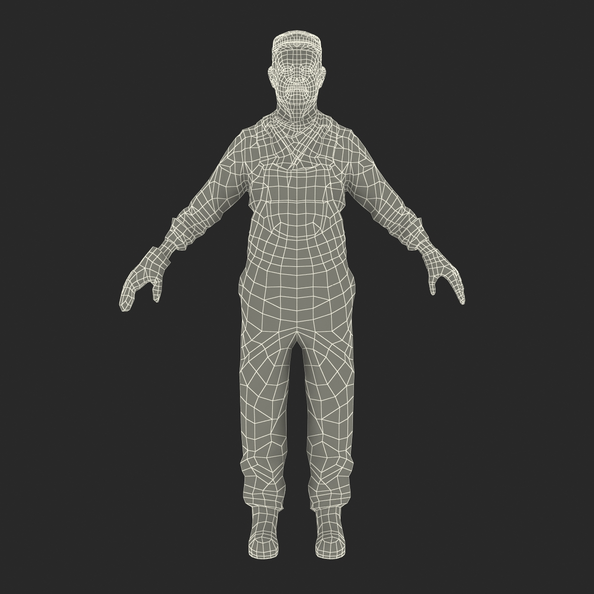 3d model locomotive engineer