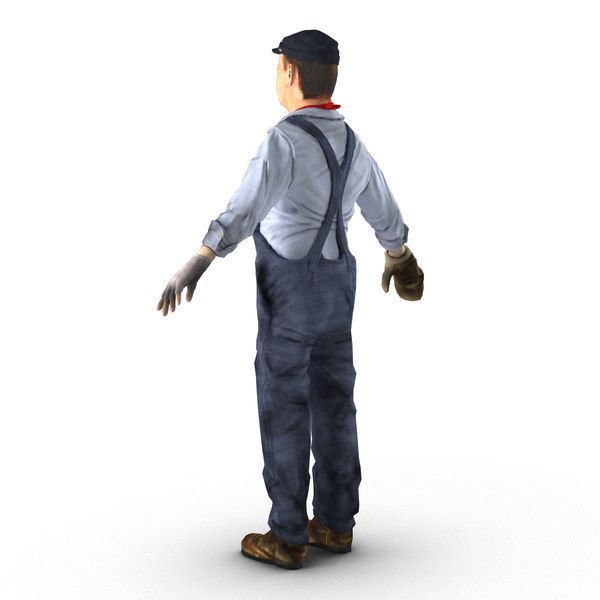 3d model locomotive engineer