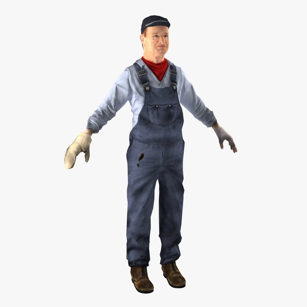 3d model locomotive engineer