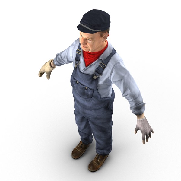 3d model locomotive engineer