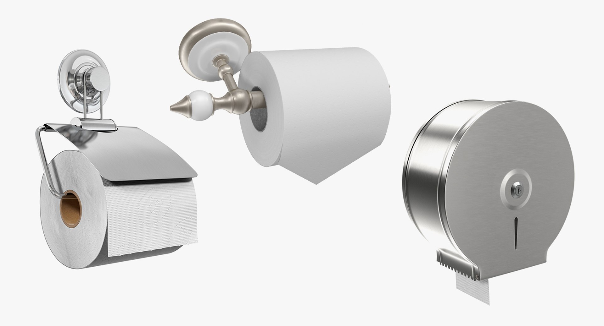 Toilet Paper Holders with Paper Collection 2 3D model - TurboSquid 1958417