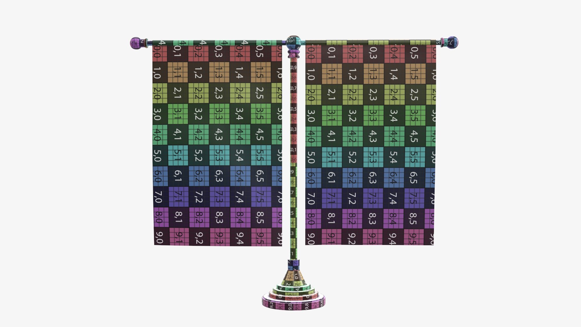 Decorative Desk Flag 3D Model - TurboSquid 1697843