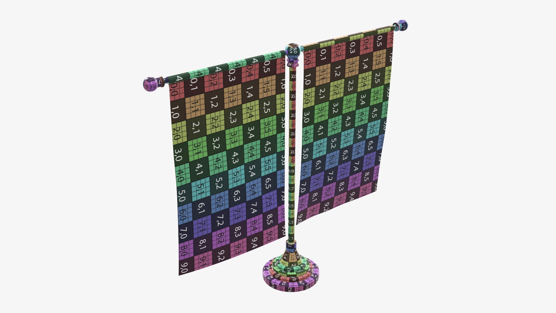 Decorative Desk Flag 3D Model - TurboSquid 1697843