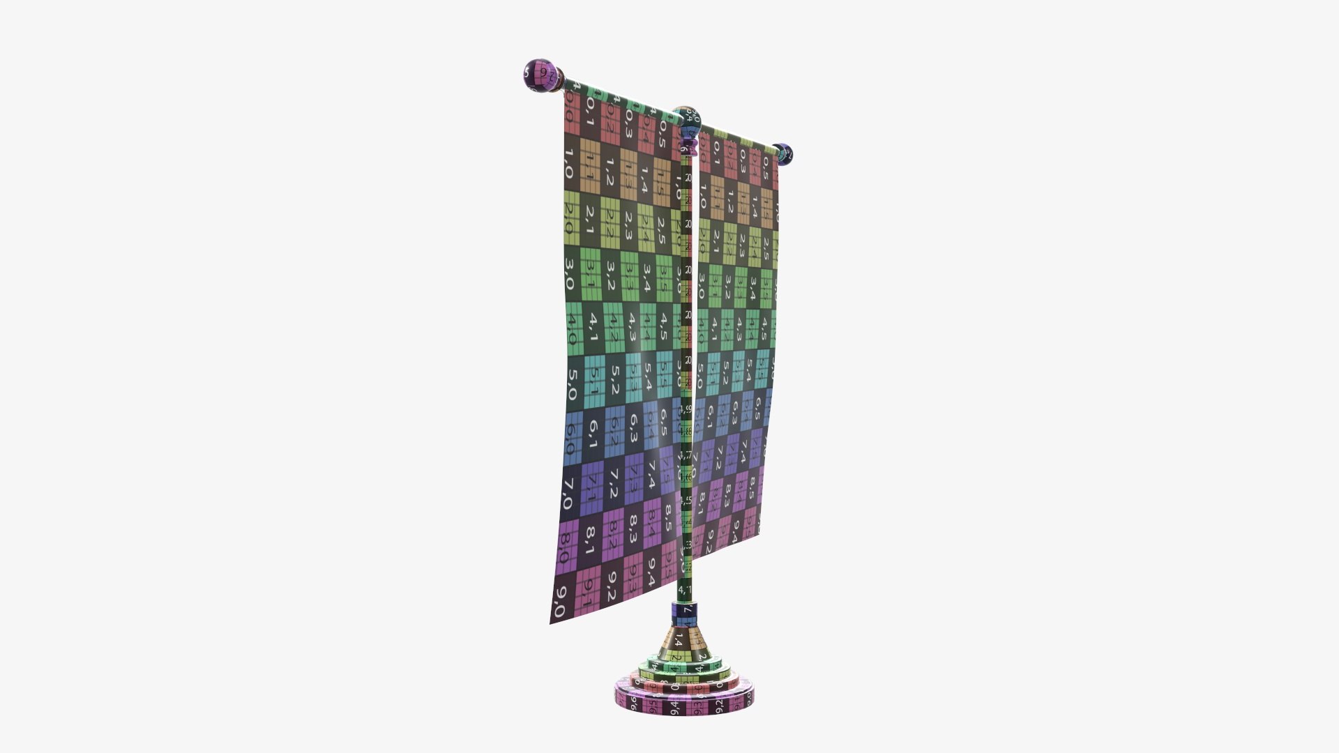 Decorative Desk Flag 3D Model - TurboSquid 1697843