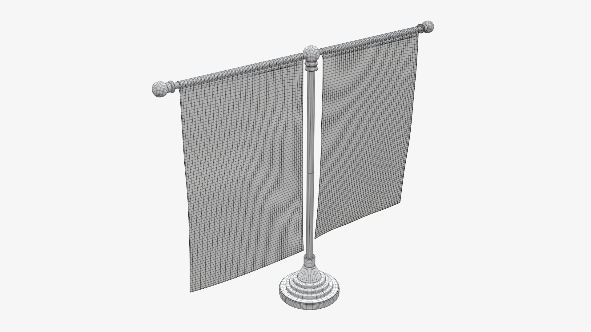 Decorative Desk Flag 3D Model - TurboSquid 1697843