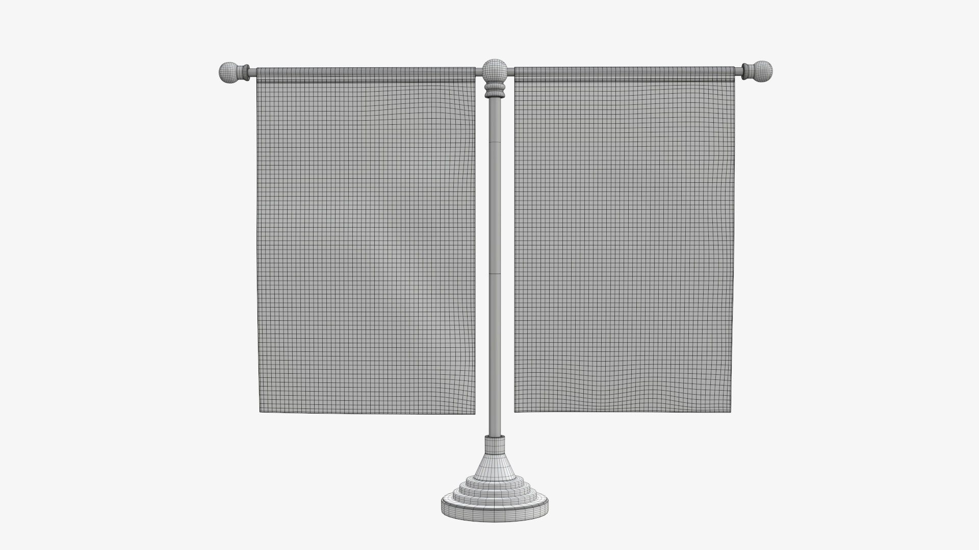 Decorative Desk Flag 3D Model - TurboSquid 1697843