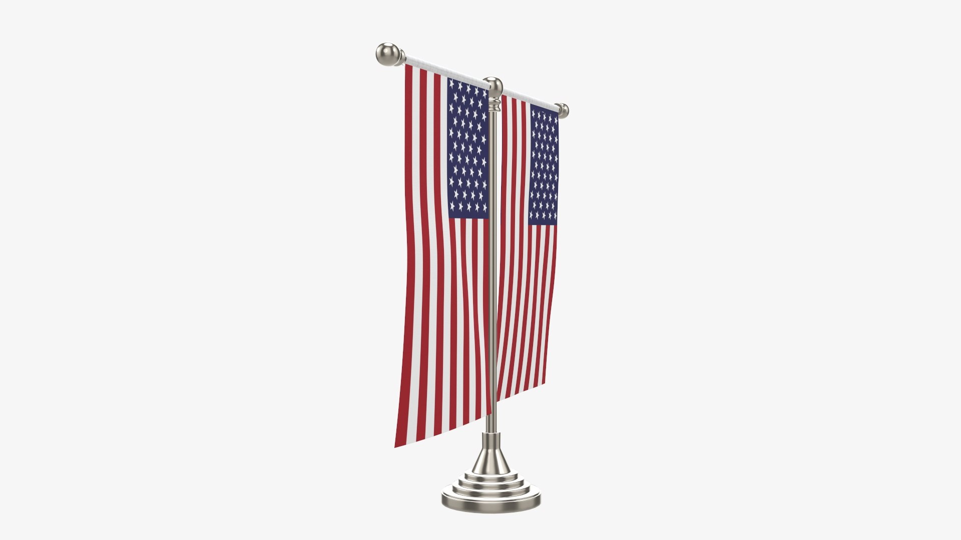 Decorative Desk Flag 3D Model - TurboSquid 1697843