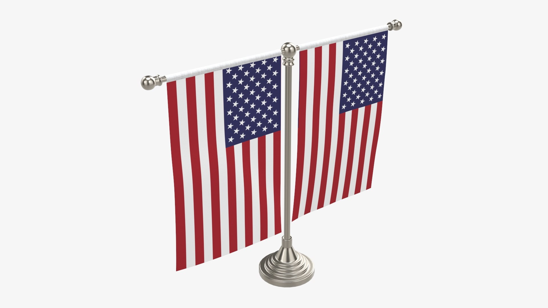 Decorative Desk Flag 3D Model - TurboSquid 1697843
