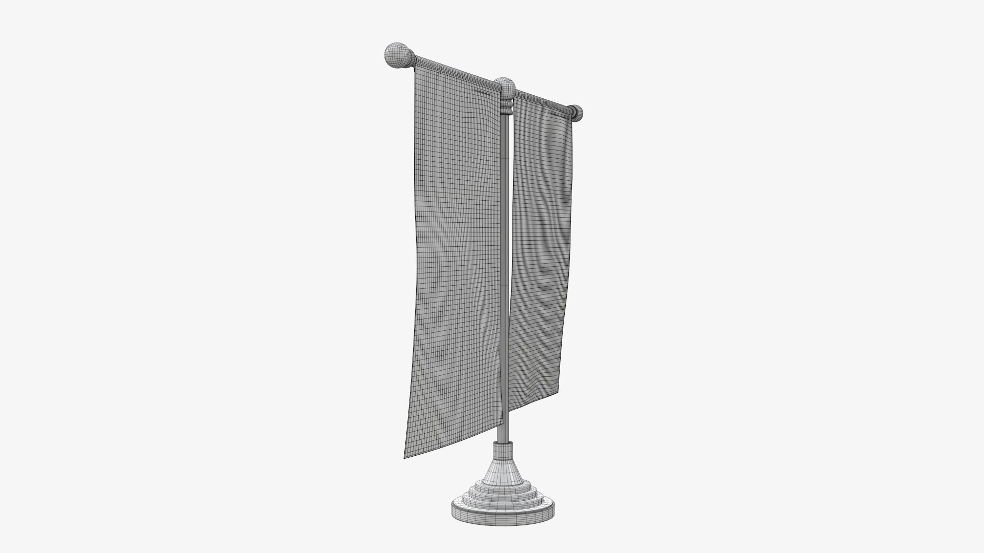 Decorative Desk Flag 3D Model - TurboSquid 1697843