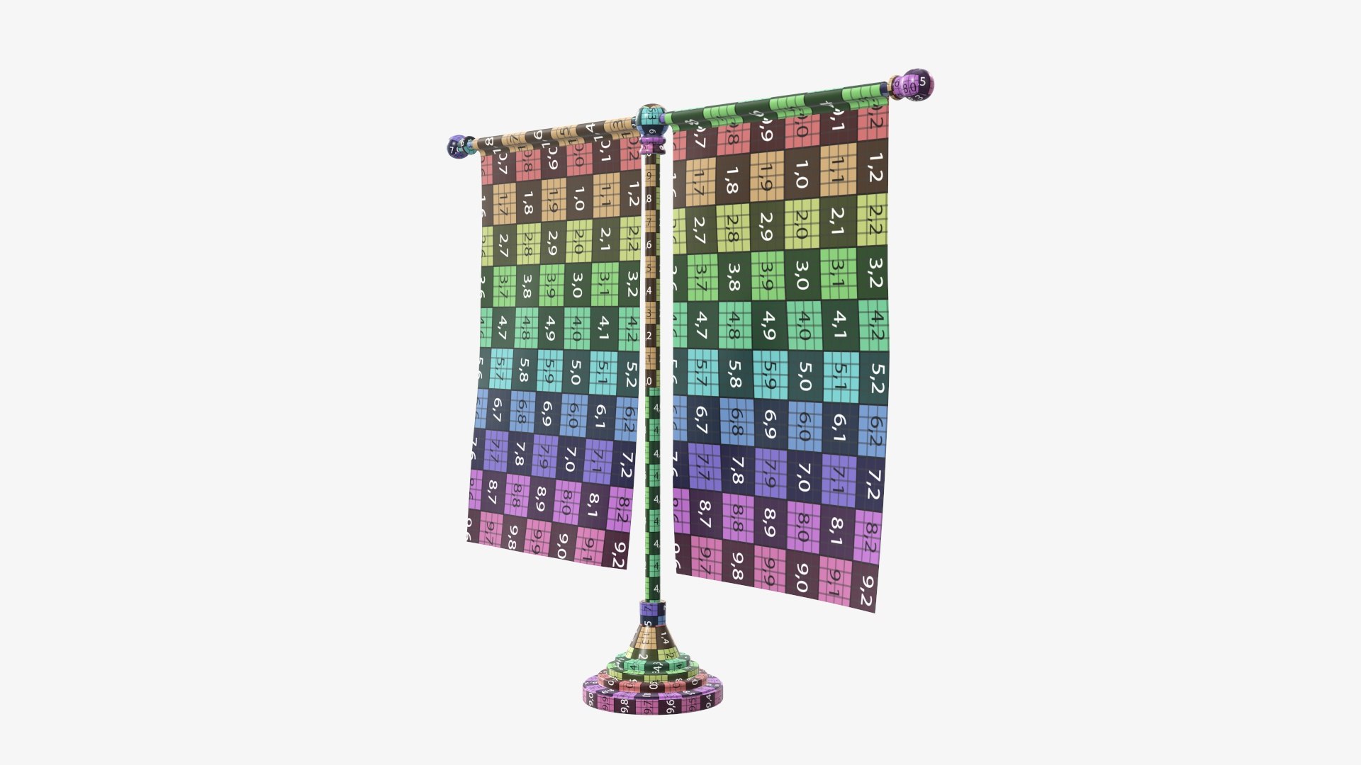 Decorative Desk Flag 3D Model - TurboSquid 1697843
