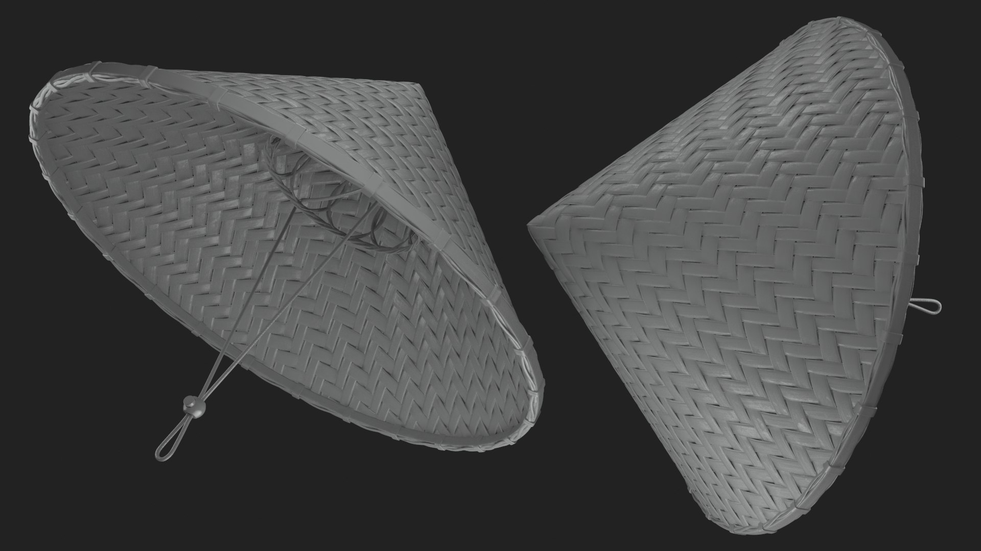 3D Bamboo Asian Hat - TurboSquid 1822871