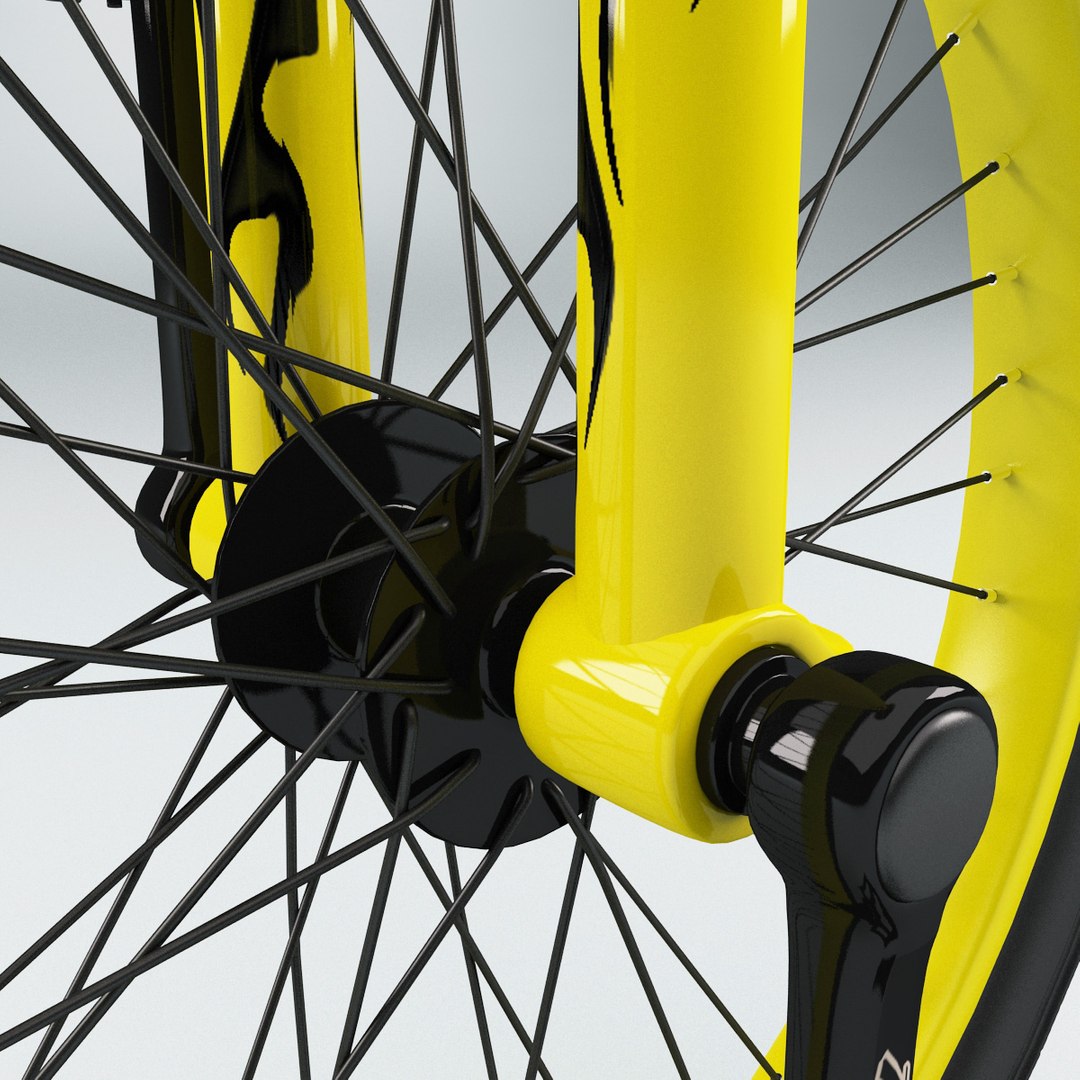 3ds Yellow Unicycle