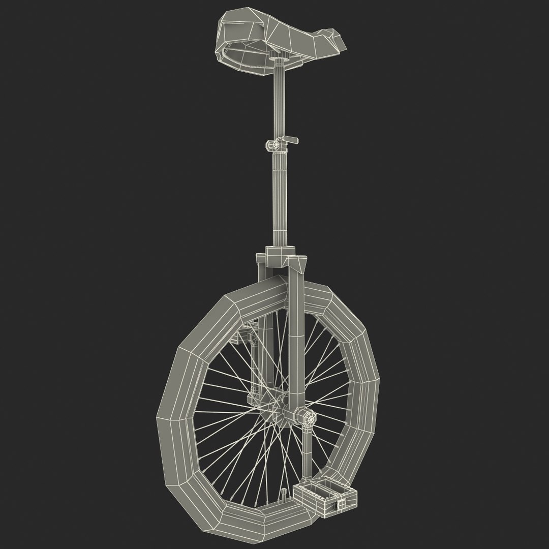 3ds Yellow Unicycle