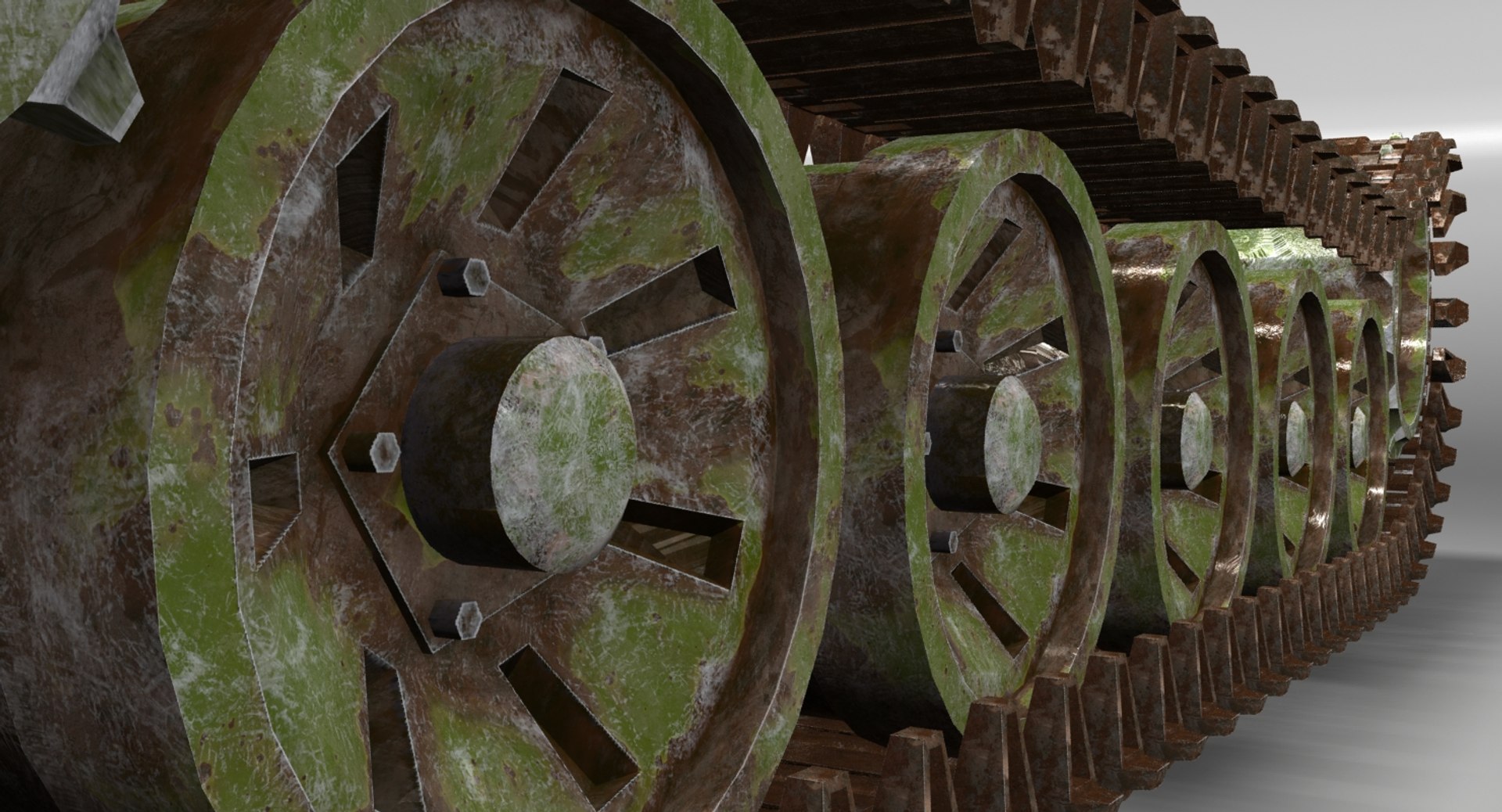 Tank Tracks Animation Wheel Model - TurboSquid 1213081