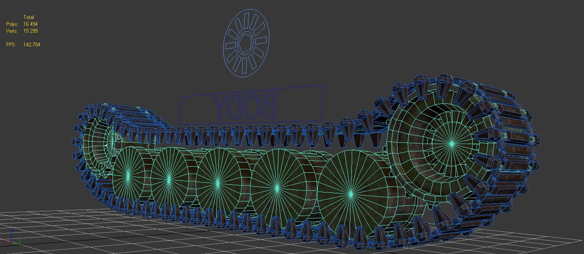 Tank Tracks Animation Wheel Model - TurboSquid 1213081