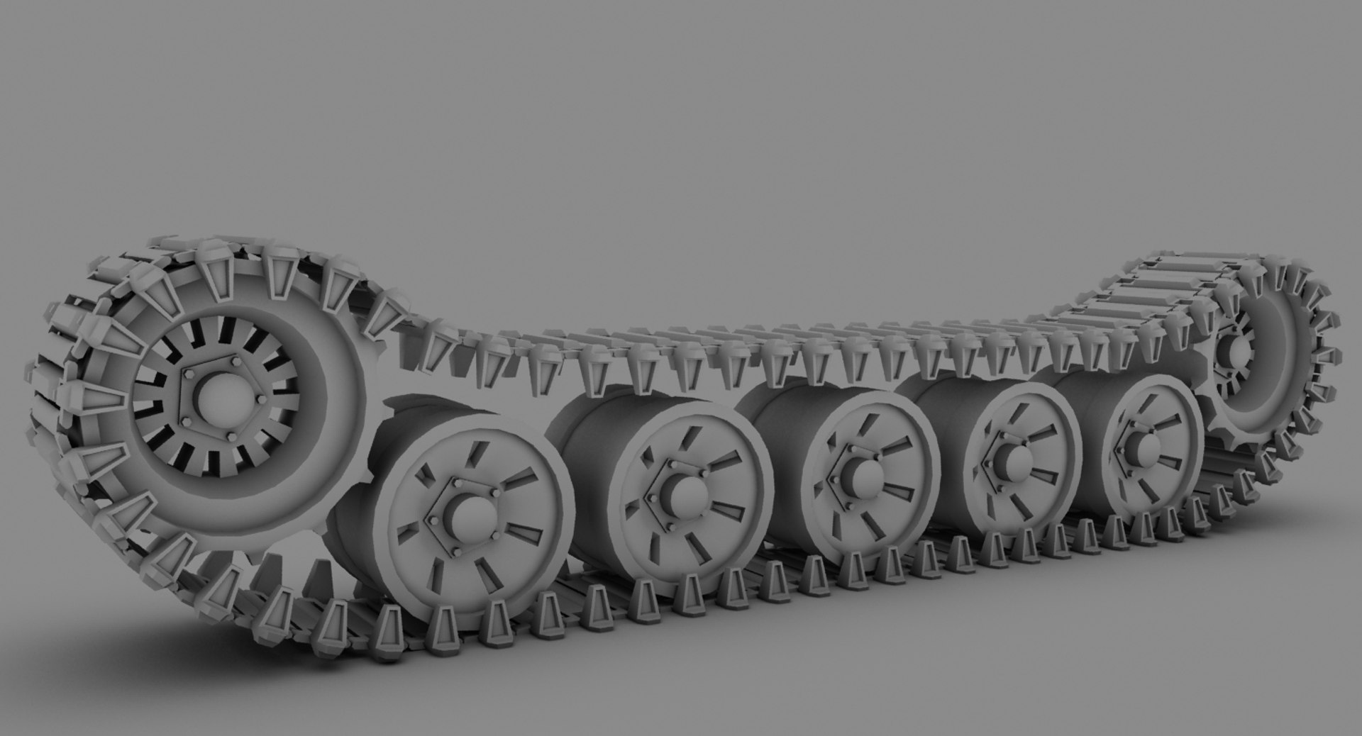 Tank Tracks Animation Wheel Model - TurboSquid 1213081