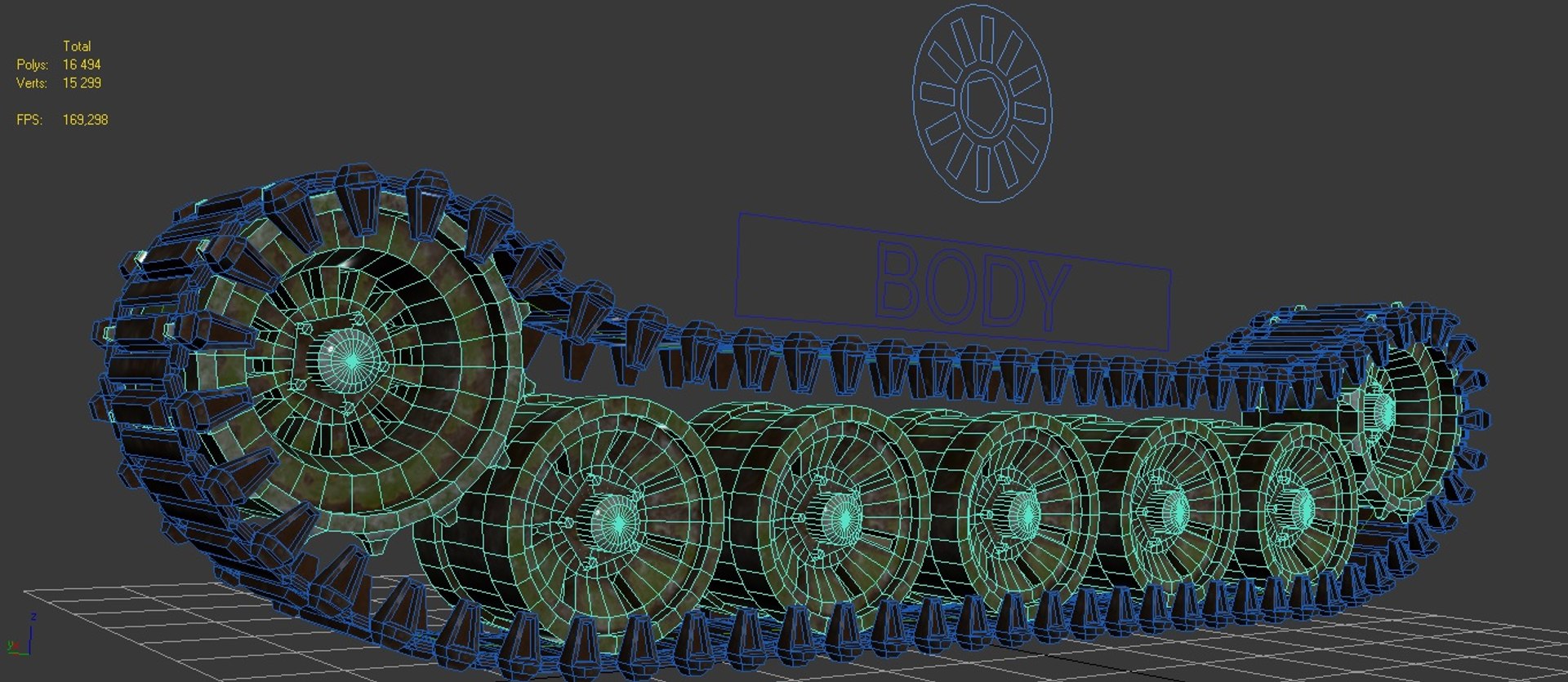 Tank Tracks Animation Wheel Model - TurboSquid 1213081